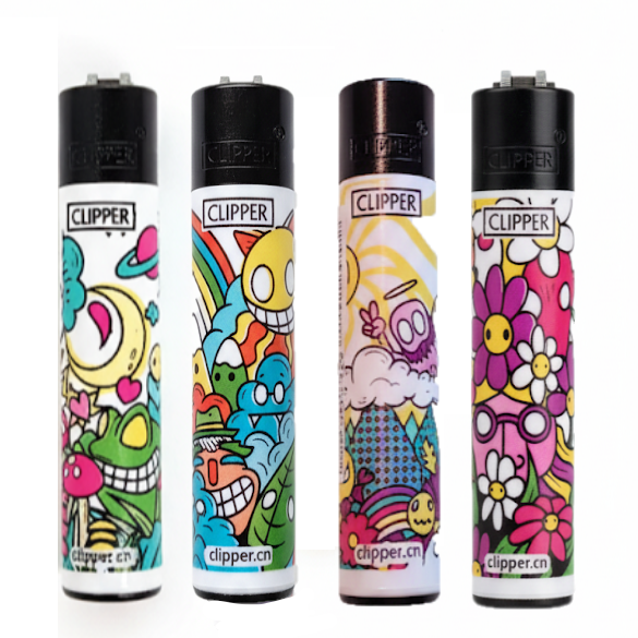 Briquet Clipper Mini - Funky Monster – PlantesAFumer